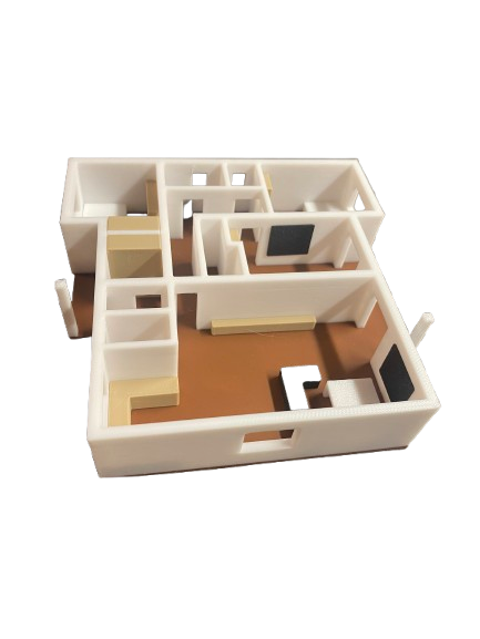 3D modely domu dle projektu :: TISKODSRDCE.CZ